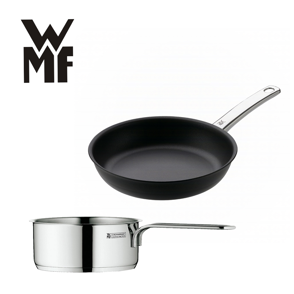 德國WMF STEAK PROFI 牛排專用陶瓷平底煎鍋24CM + 14cm單手鍋0.9L - PChome 24h購物