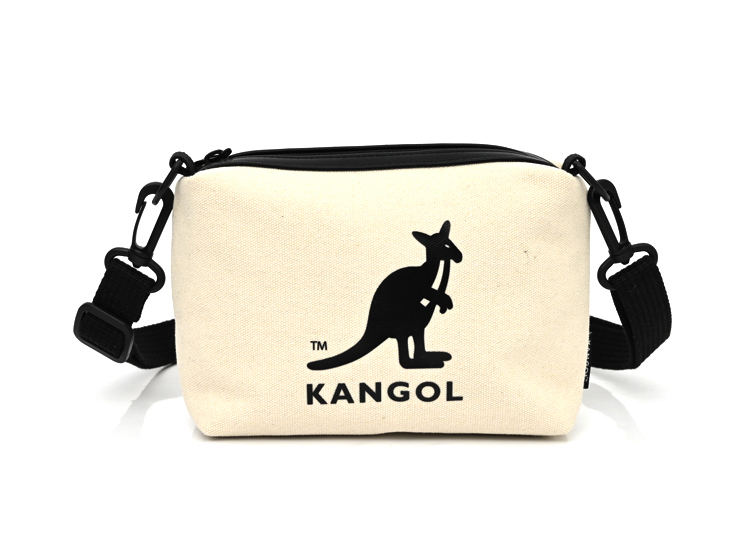 KANGOL - 英國袋鼠帆布側背包饅頭小方包 - PChome 24h購物