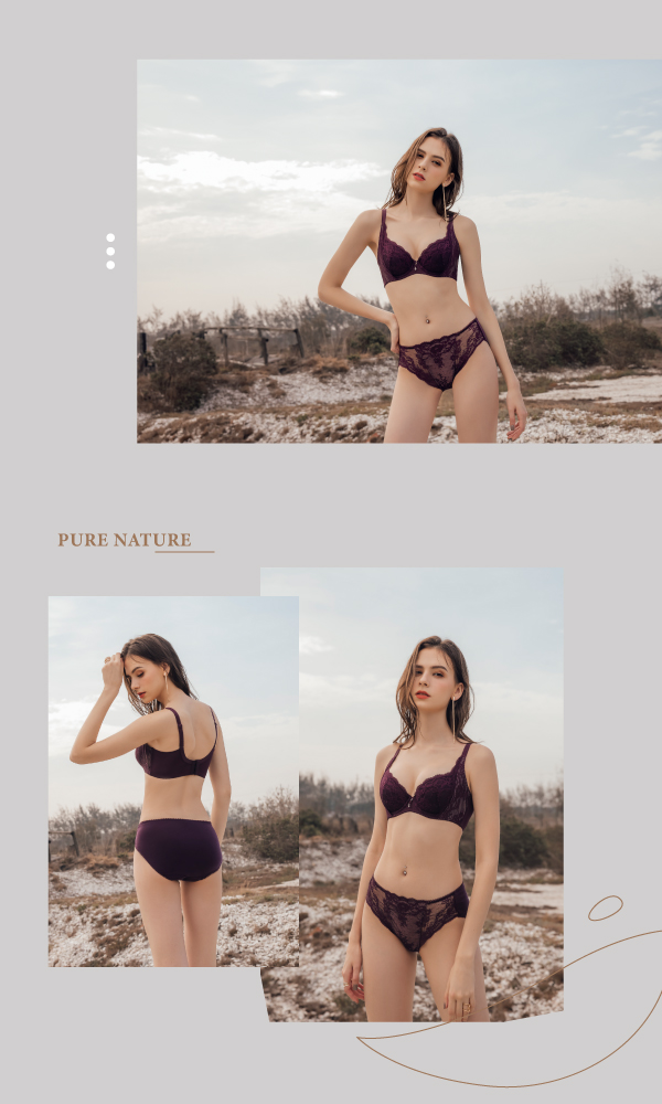 曼黛瑪璉 V極線內衣 D-F罩杯(媚力紫) - PChome 24h購物