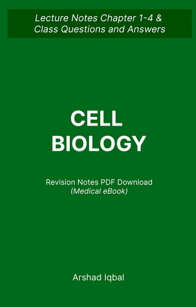 Cell Biology Notes PDF Download (Medical Book) - PChome 24h書店