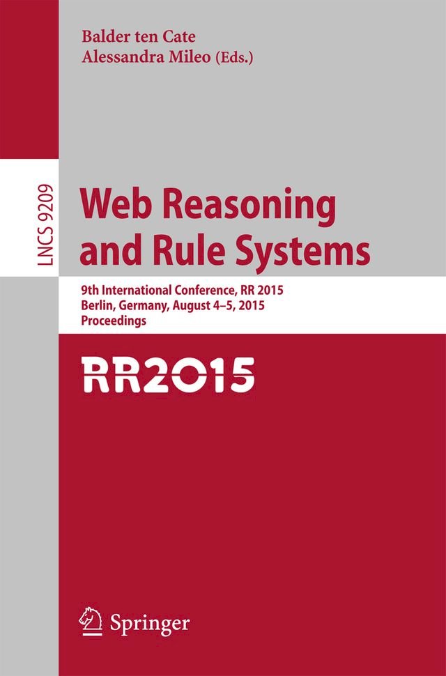 Web Reasoning and Rule Systems - PChome 24h書店
