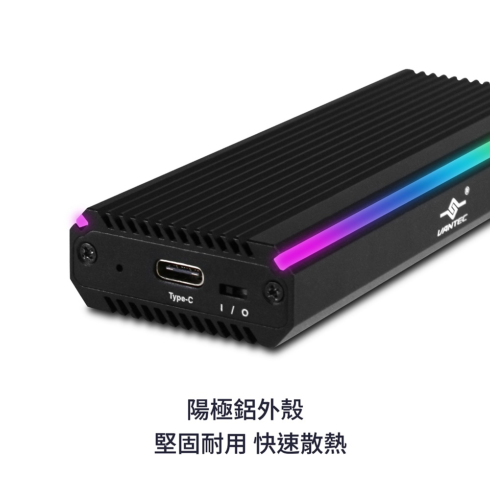 NexStar SX M.2 NVMe / SATA SSD To USB 3.1 Gen 2 Type C RGB外接盒(NST-211C3 ...