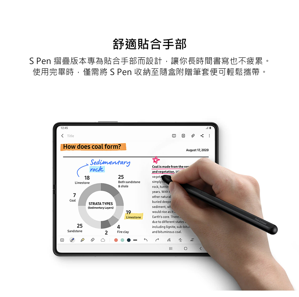 SAMSUNG Galaxy Fold 系列 原廠 S Pen 觸控筆 - 黑 (盒裝) - PChome 24h購物